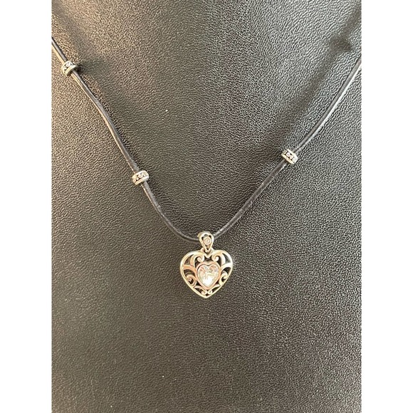 Brighton | Jewelry | Brighton Dainty Swarovski Reversible Heart On ...